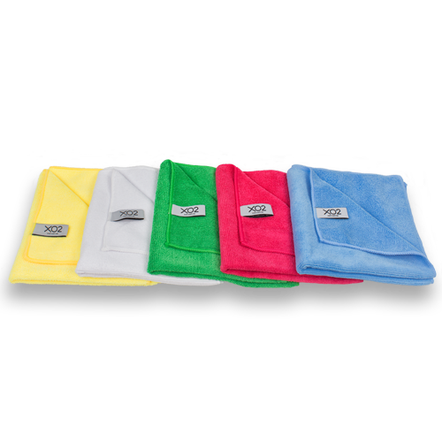 XO2® Microfibre Cloths - All Purpose + Colour Coded