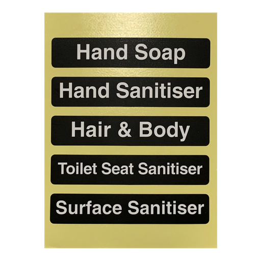 Sticker Sheet for XO2® Washroom Dispensers