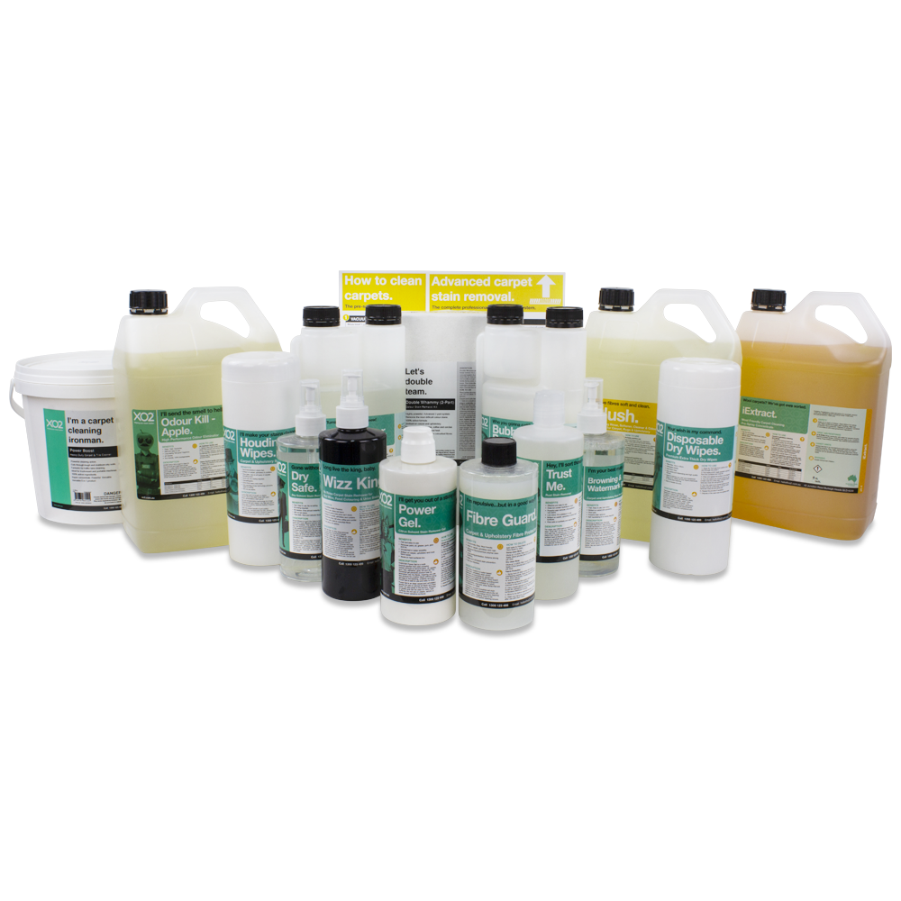 XO2 Carpet Cleaning Chemical Starter Kits - For Professionals