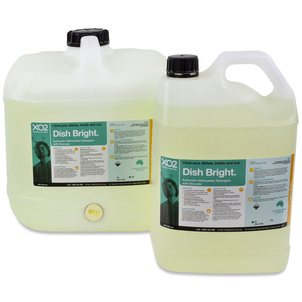 Dish Bright - Auto Dishwasher Detergent w/Descaler | XO2®