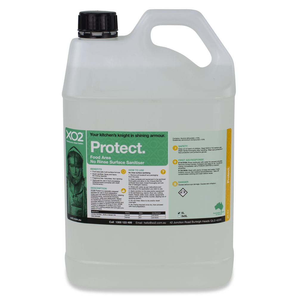 Protect - Food Area No Rinse Surface Sanitiser | XO2®