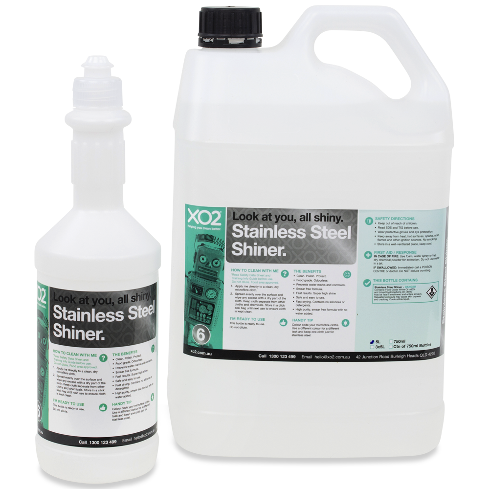 Stainless Steel Shiner - Cleaner, Protector & Polish | XO2®