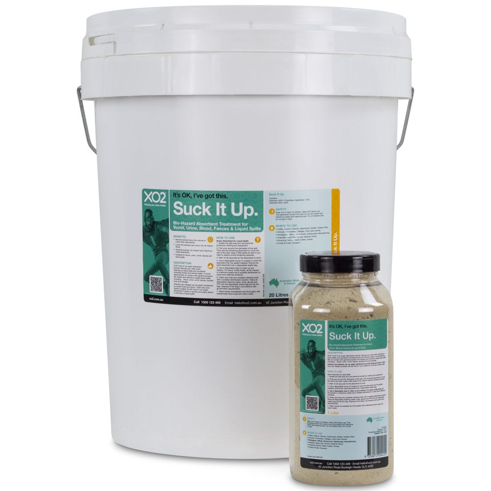 Suck It Up - Biohazard Absorbent For Liquid Spills & Messes