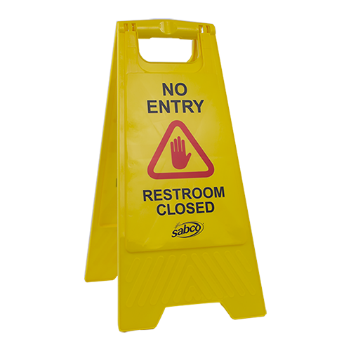 XO2® A-Frame Safety Sign 'No Entry - Restroom Closed'